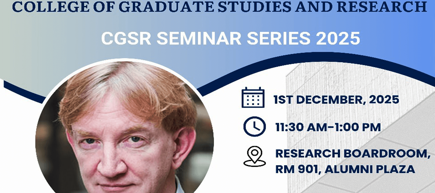 Research seminar series: Prof. Adrian Hill – College of Graduate ...